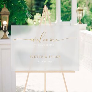 Frosted Acrylic Wedding Sign | Frosted Wedding Signage | Frosted ...