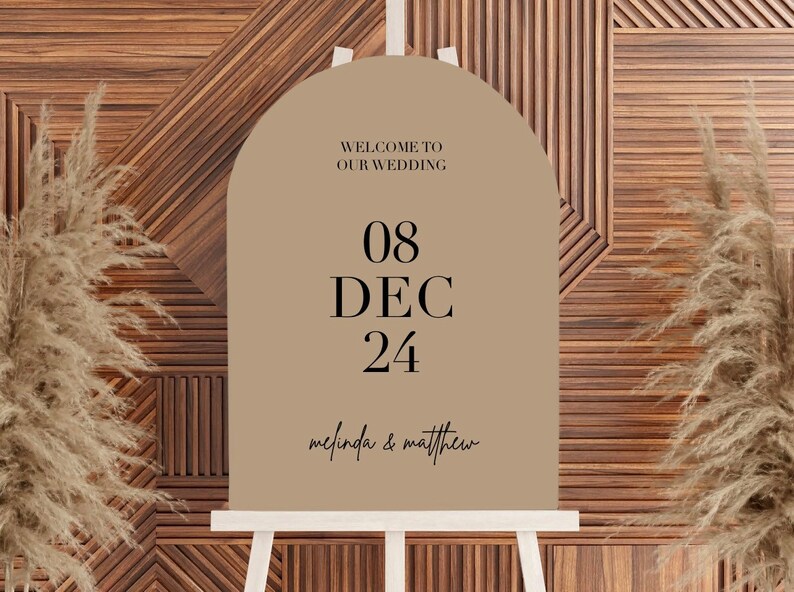 Arch Wedding Sign Arched Acrylic Welcome Sign Wedding - Etsy