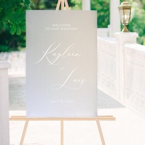 Frosted Acrylic Wedding Sign | Frosted Wedding Signage | Frosted ...
