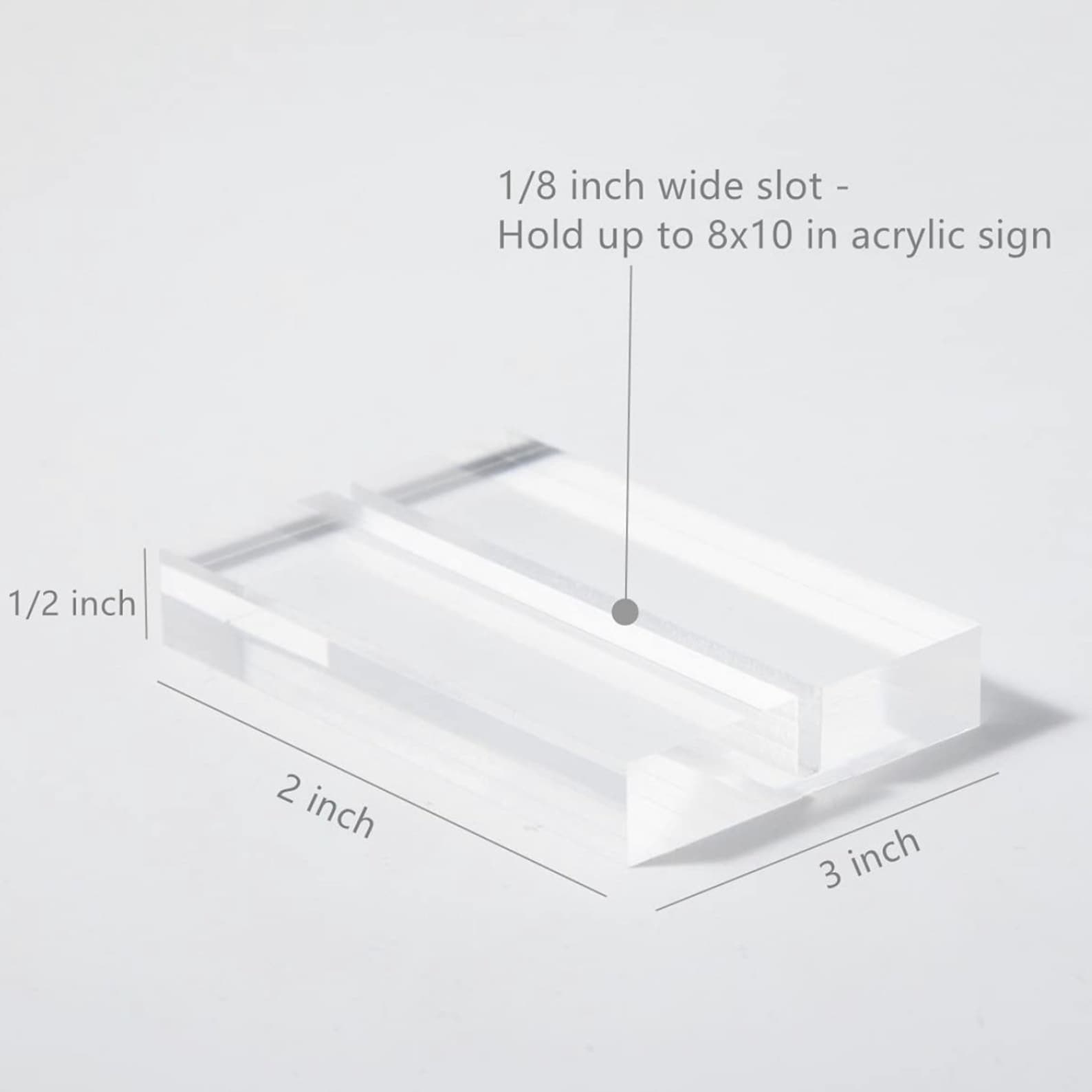 Acrylic Stand for Wedding Signs Acrylic Sign Base Acrylic Sign Block ...