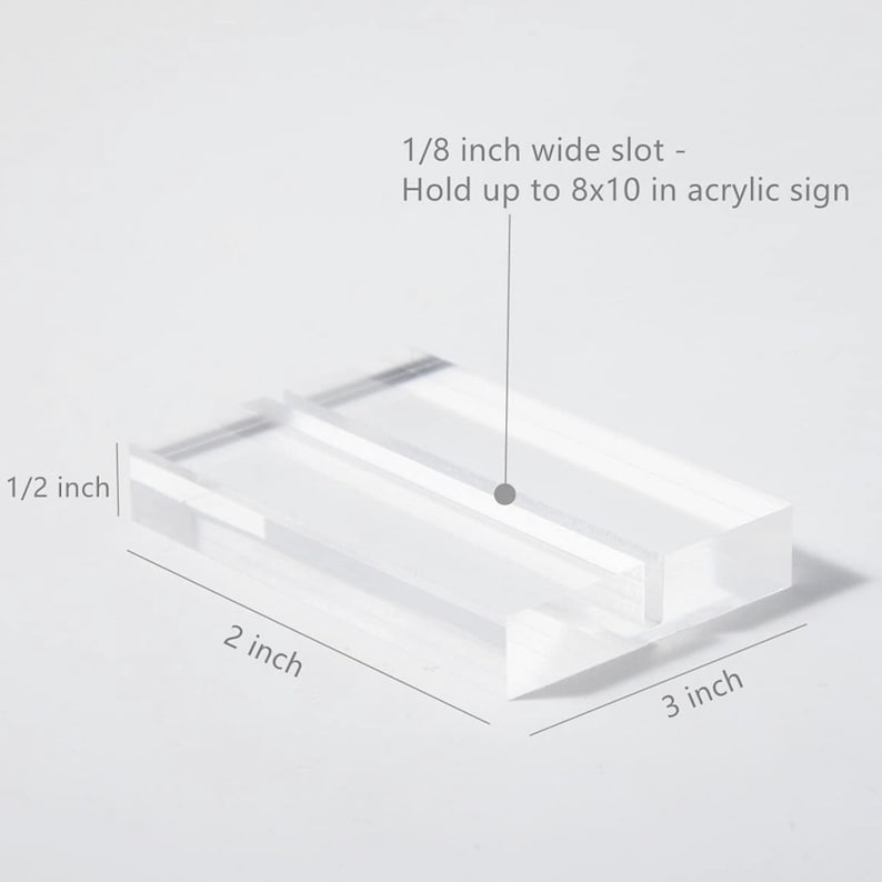 Acrylic Stand for Wedding Signs | Acrylic Sign Base | Acrylic Sign ...