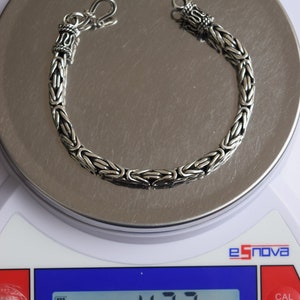 Men 9.25 Sterling Silver Heavy Bali Bracelet Handmade. - Etsy