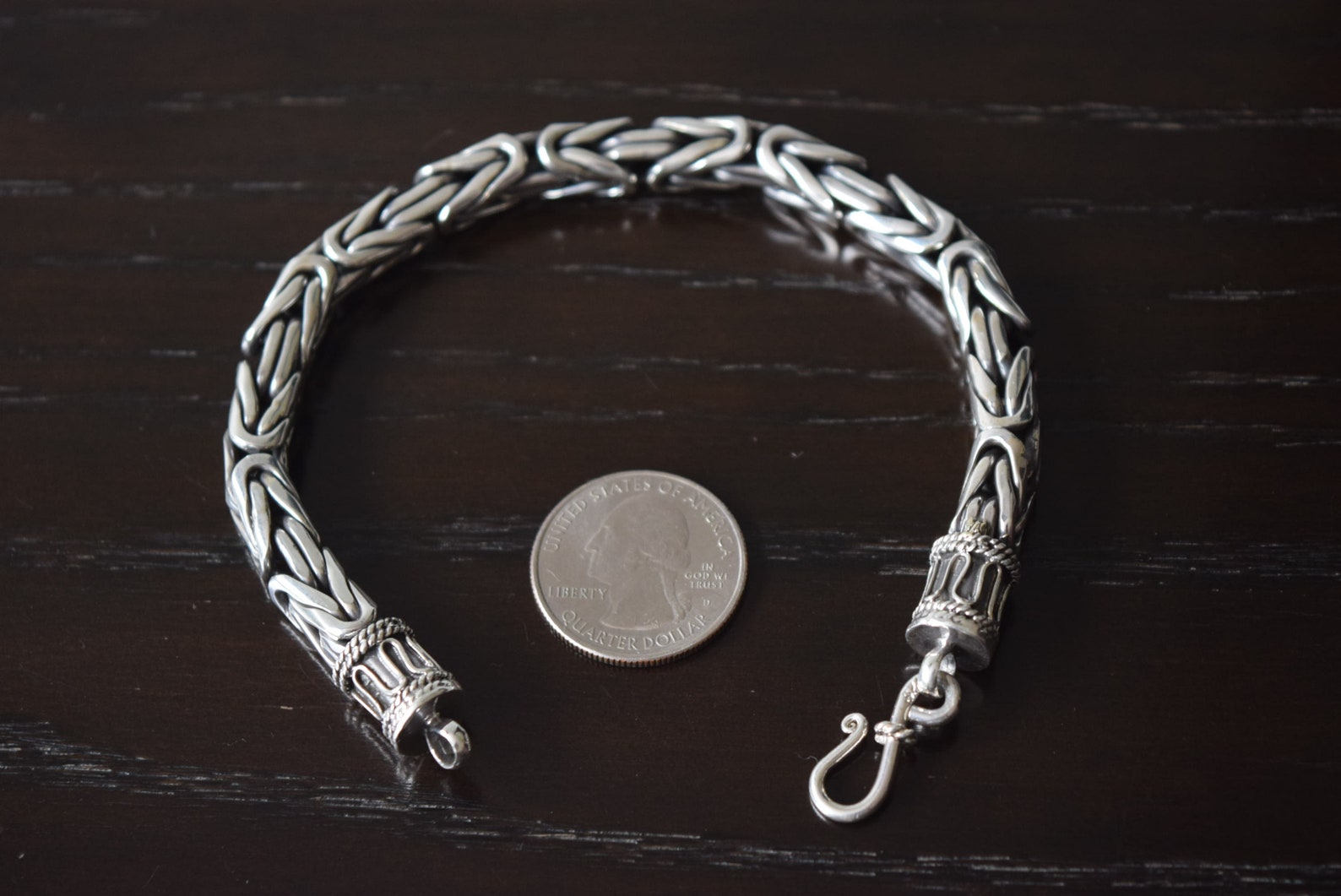 Men .925 Sterling Silver Heavy Bali Bracelet Handmade. - Etsy