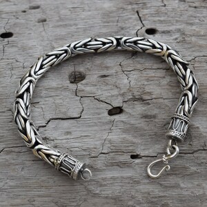 Men .925 Sterling Silver Heavy Bali Bracelet Handmade. - Etsy
