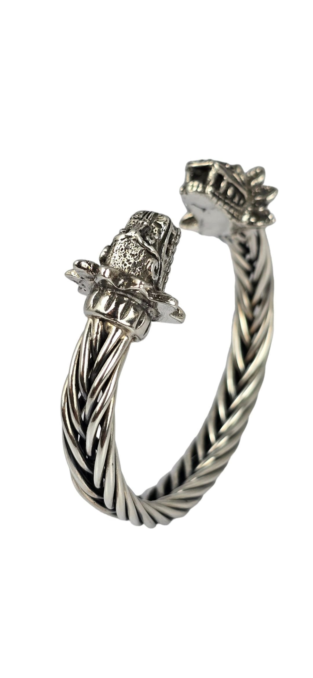 Men 925 Sterling Silver Quetzalcoatl Bracelet Handmade. - Etsy