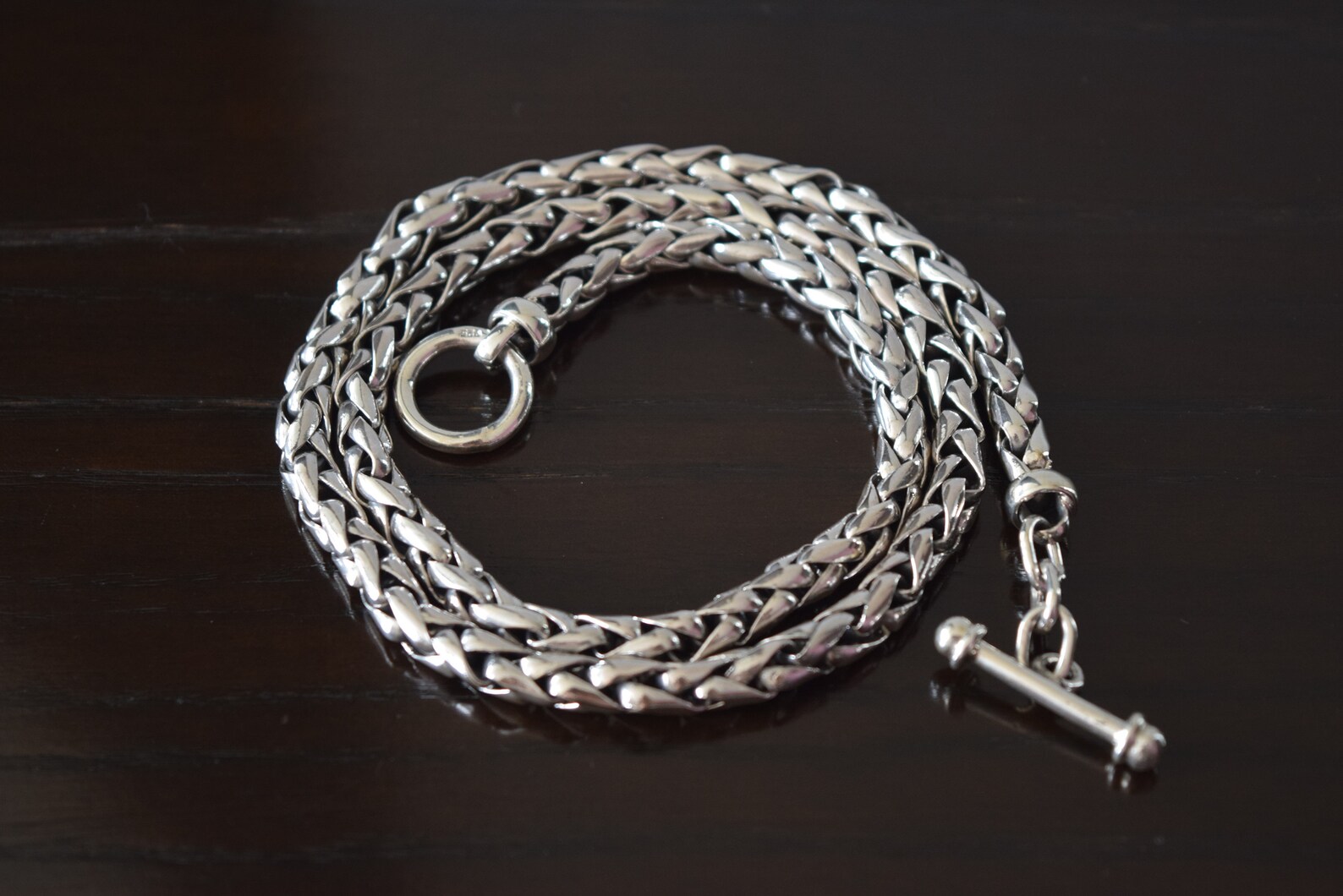 Men 9.25 Sterling Silver Heavy Rope Spike Chain Handmade. - Etsy