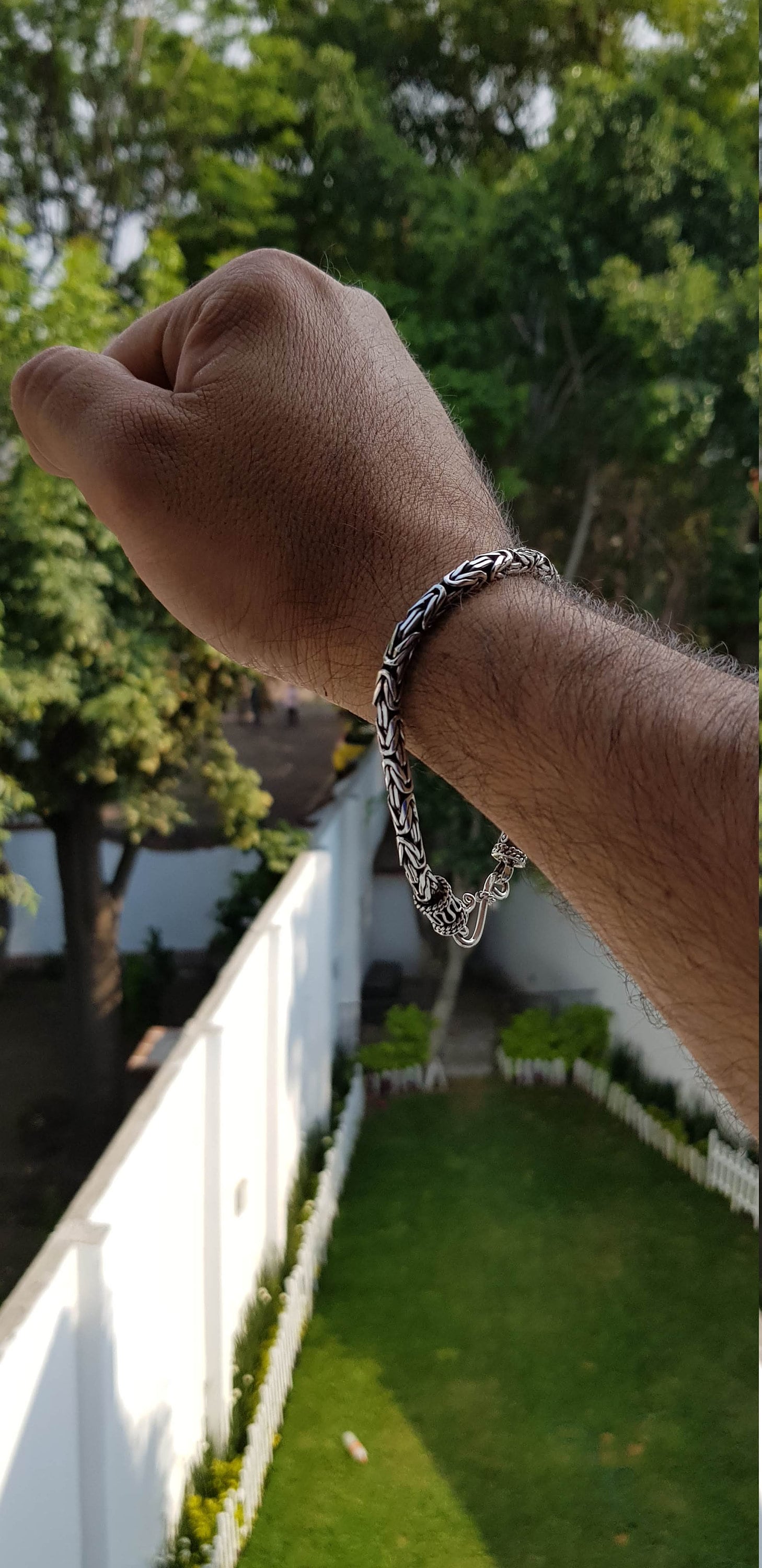 Men 9.25 Sterling Silver Heavy Bali Bracelet Handmade. - Etsy