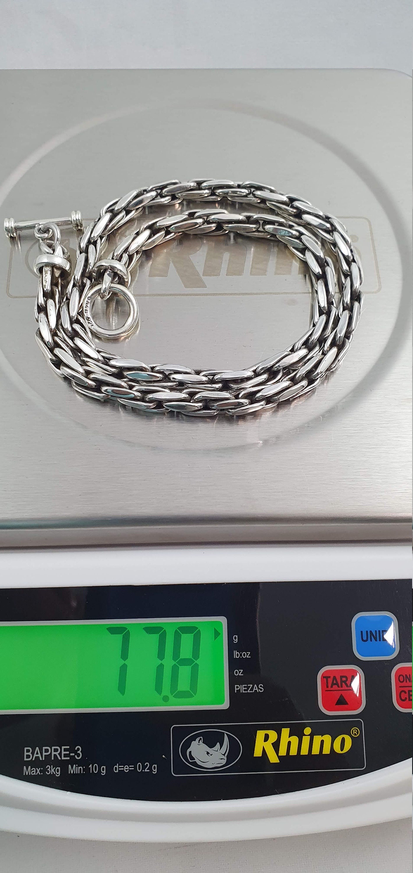 Men 925 Sterling Silver Heavy Rope Chain Link Handmade - Etsy Hong Kong