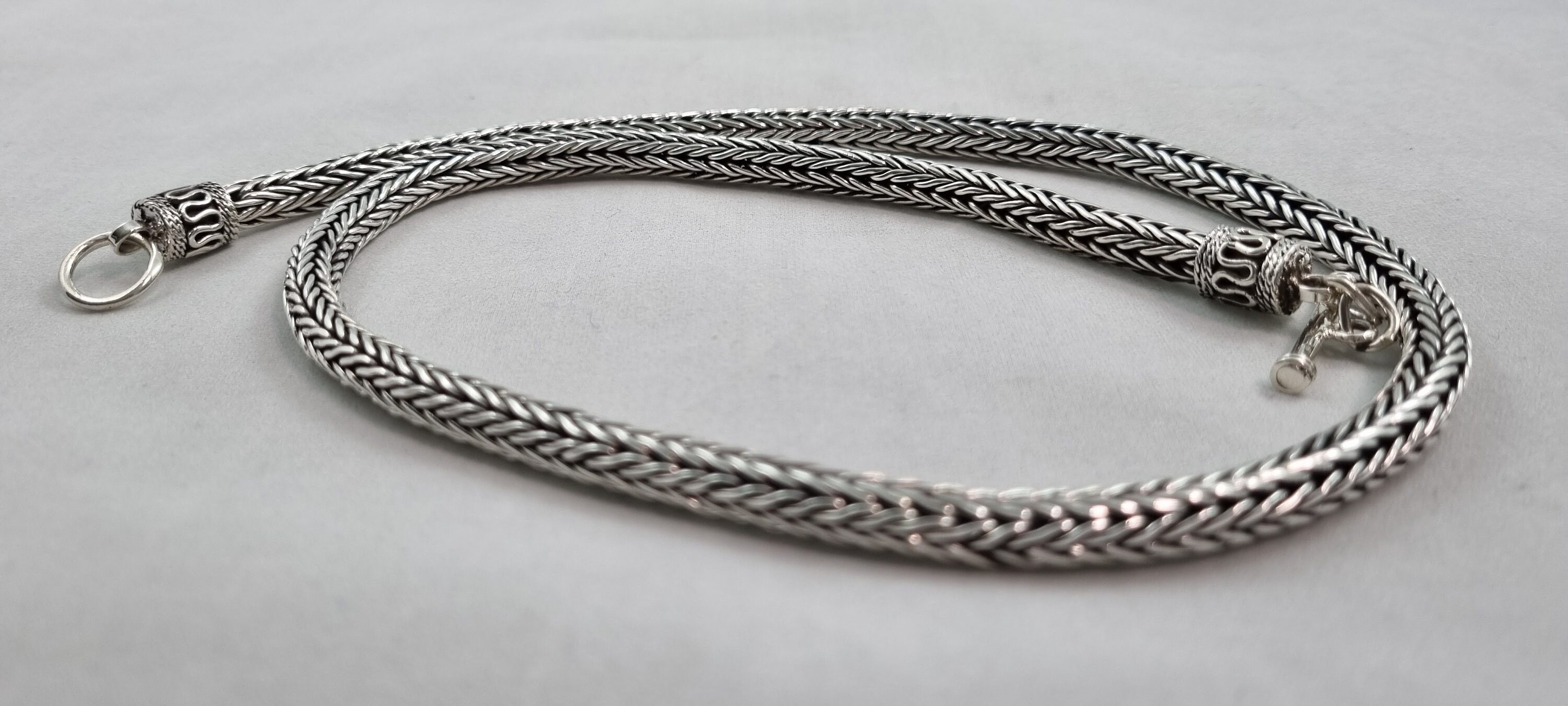 Men 925 Sterling Silver heavy snake chain handmade. | Etsy