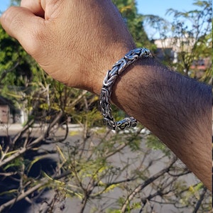 Men 9.25 Sterling Silver Heavy Bali Bracelet Handmade - Etsy