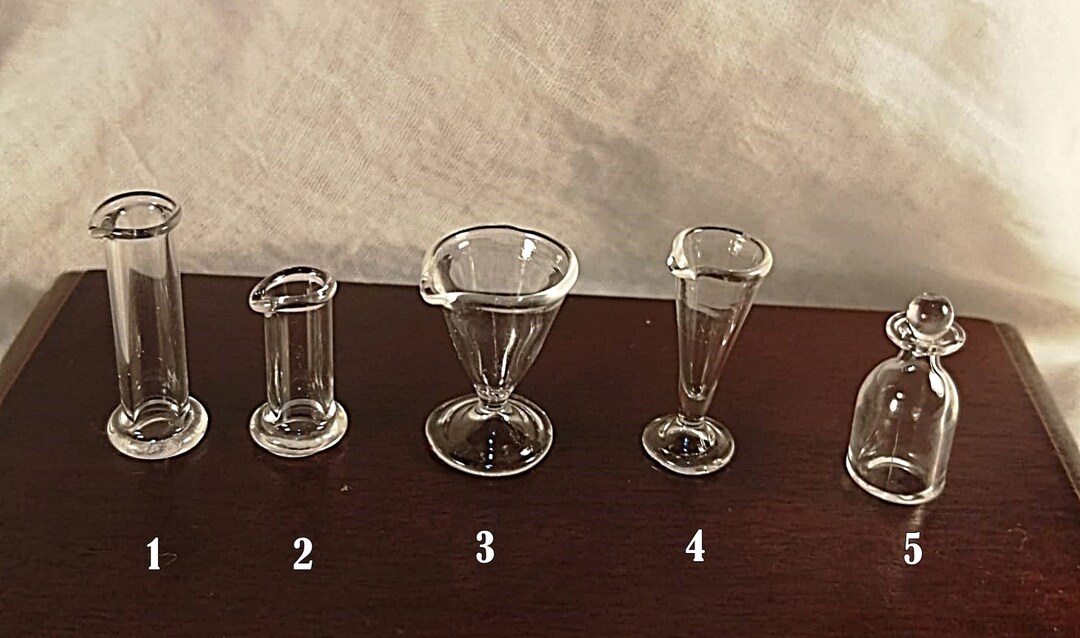 1/12 Scale Laboratory Accessories. Hand-blown Glass - Etsy