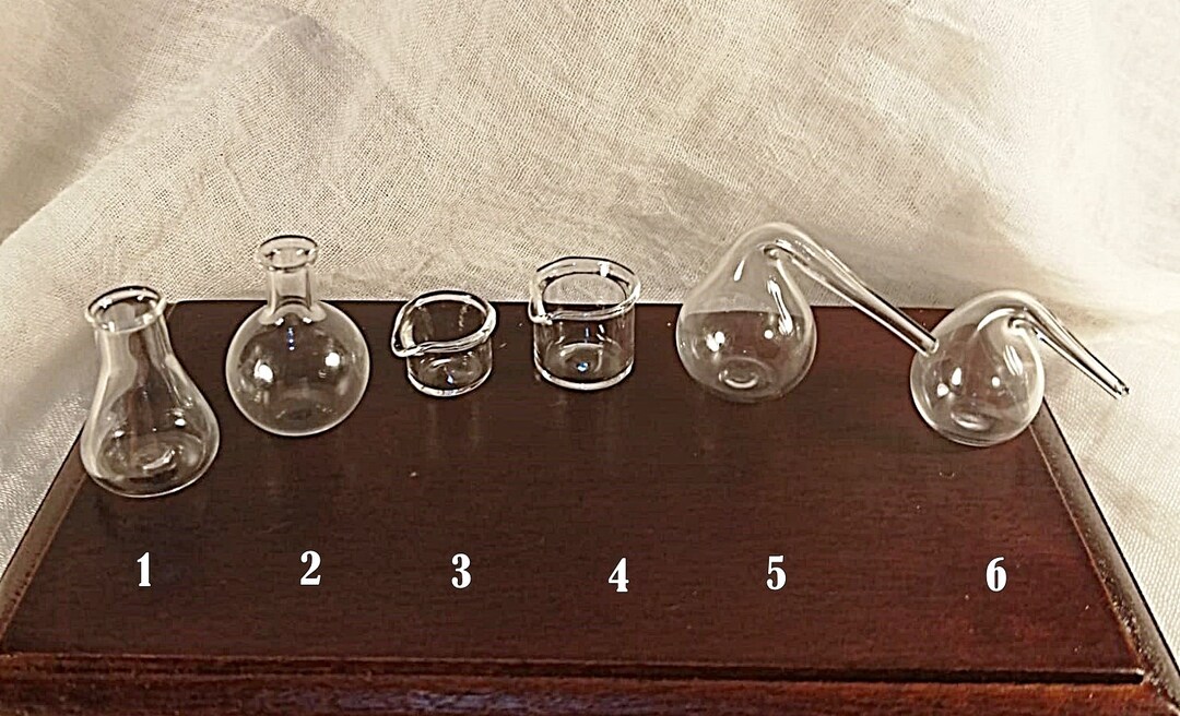 Laboratory Accessories at 1/12 Scale. Artisan Blown Glass - Etsy