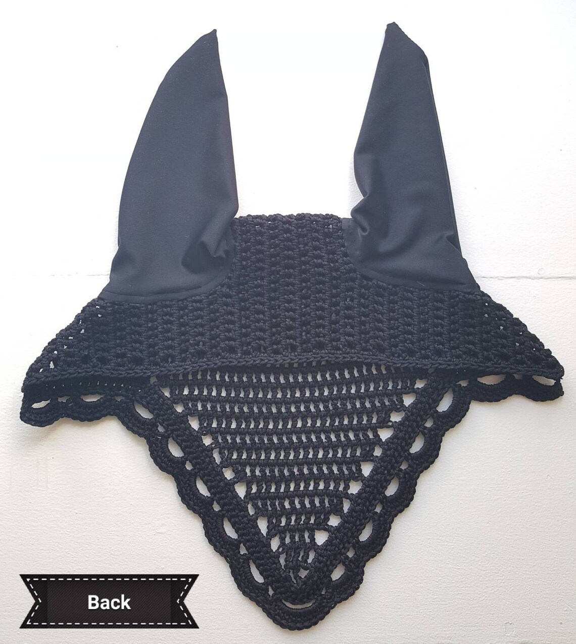 Black Horse Fly Bonnet / Fly Veil / Horse Ear Bonnet With - Etsy