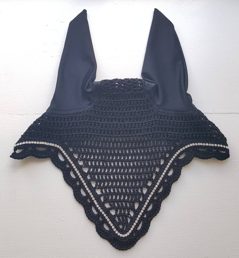 Black Horse Fly Bonnet / Fly Veil / Horse Ear Bonnet With - Etsy Canada