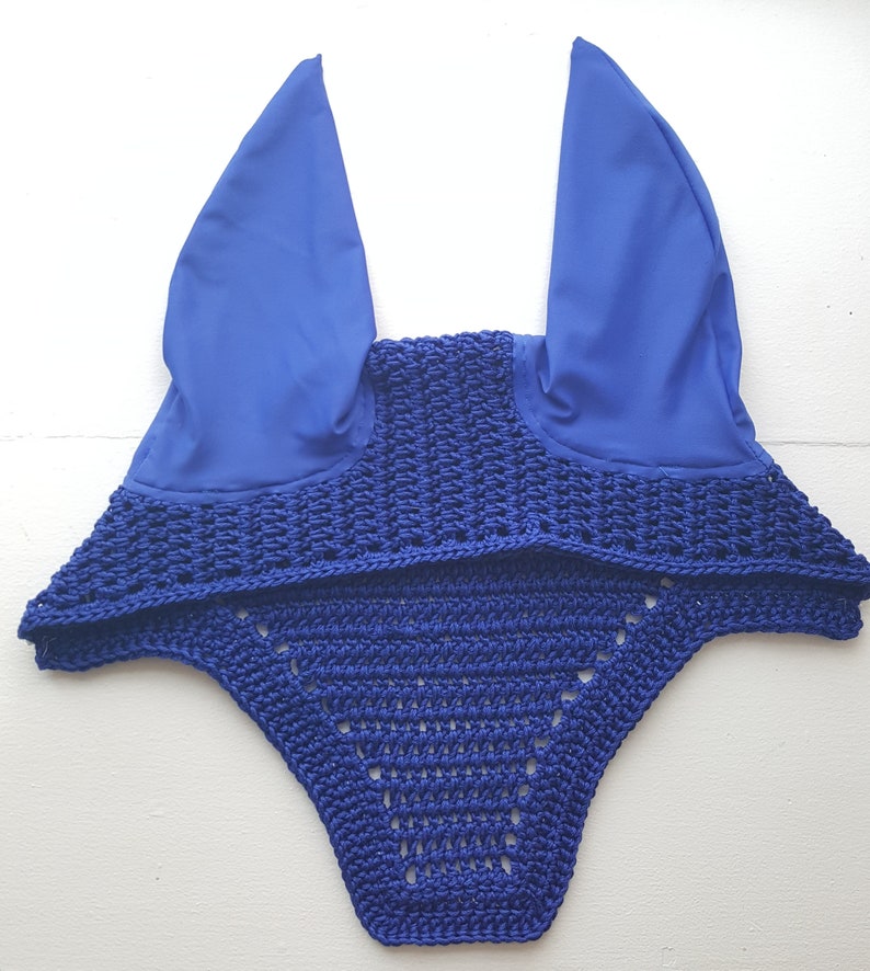 Royal Blue Horse Fly Bonnet / Fly Veil / Horse Ear Bonnet With - Etsy