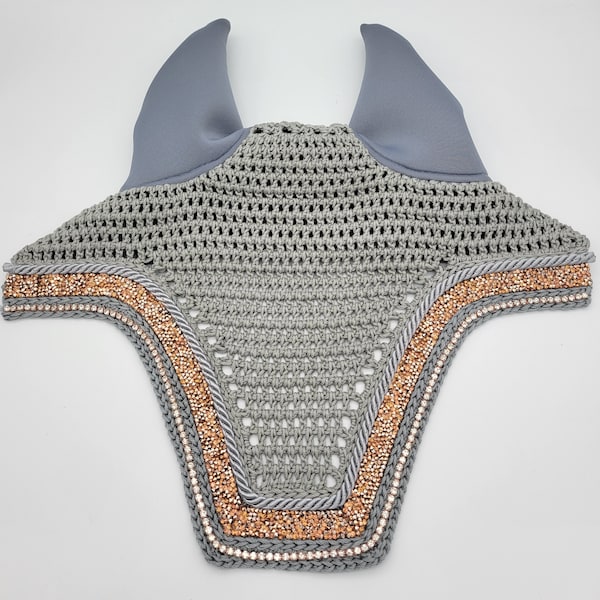 Rhinestone Ear Bonnet Horse - Etsy