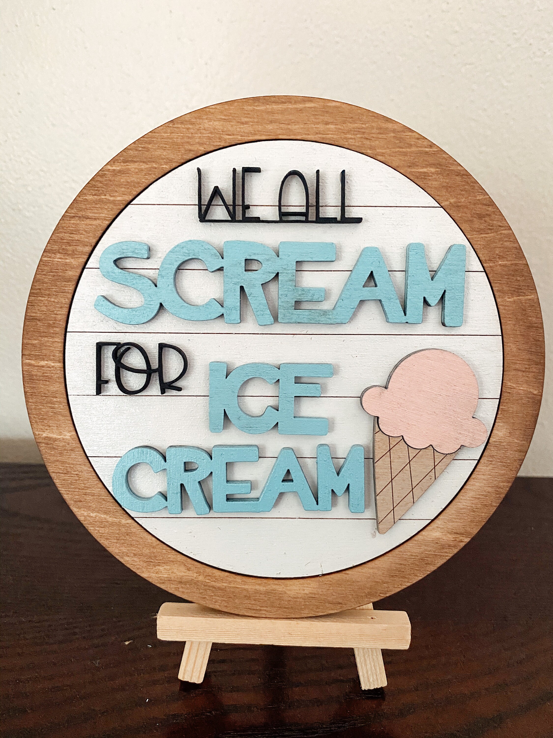 Ice Cream SVG PNG, Ice Cream Cone SVG, We All Scream for Ice Cream ...