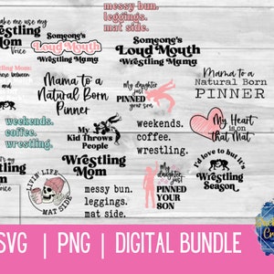 Wrestling SVG Bundle, Wrestling Mom Svg Png, Wrestling Mom, Wrestling ...