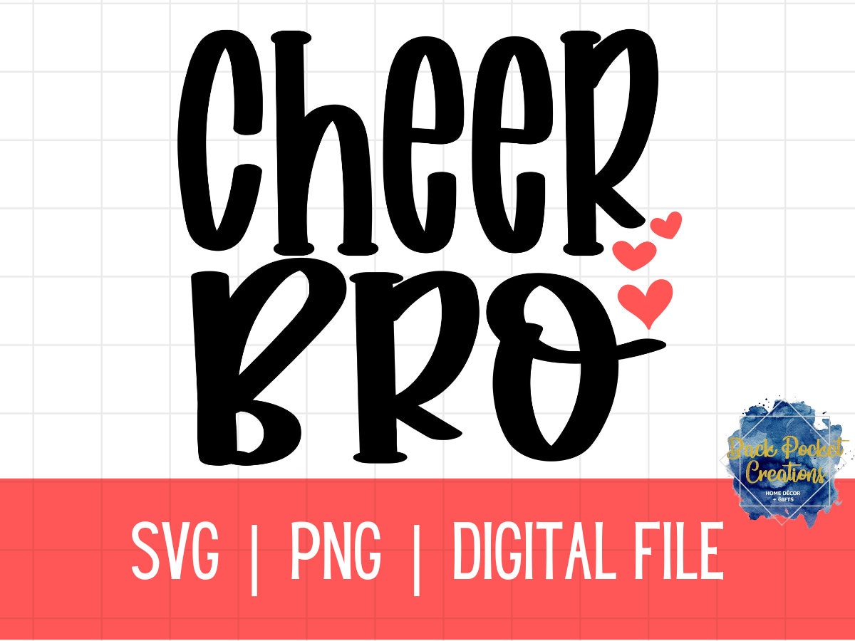 Cheer Bro SVG PNG, Cheer Brother Svg, Cheerleading Svg, Cheerleading ...