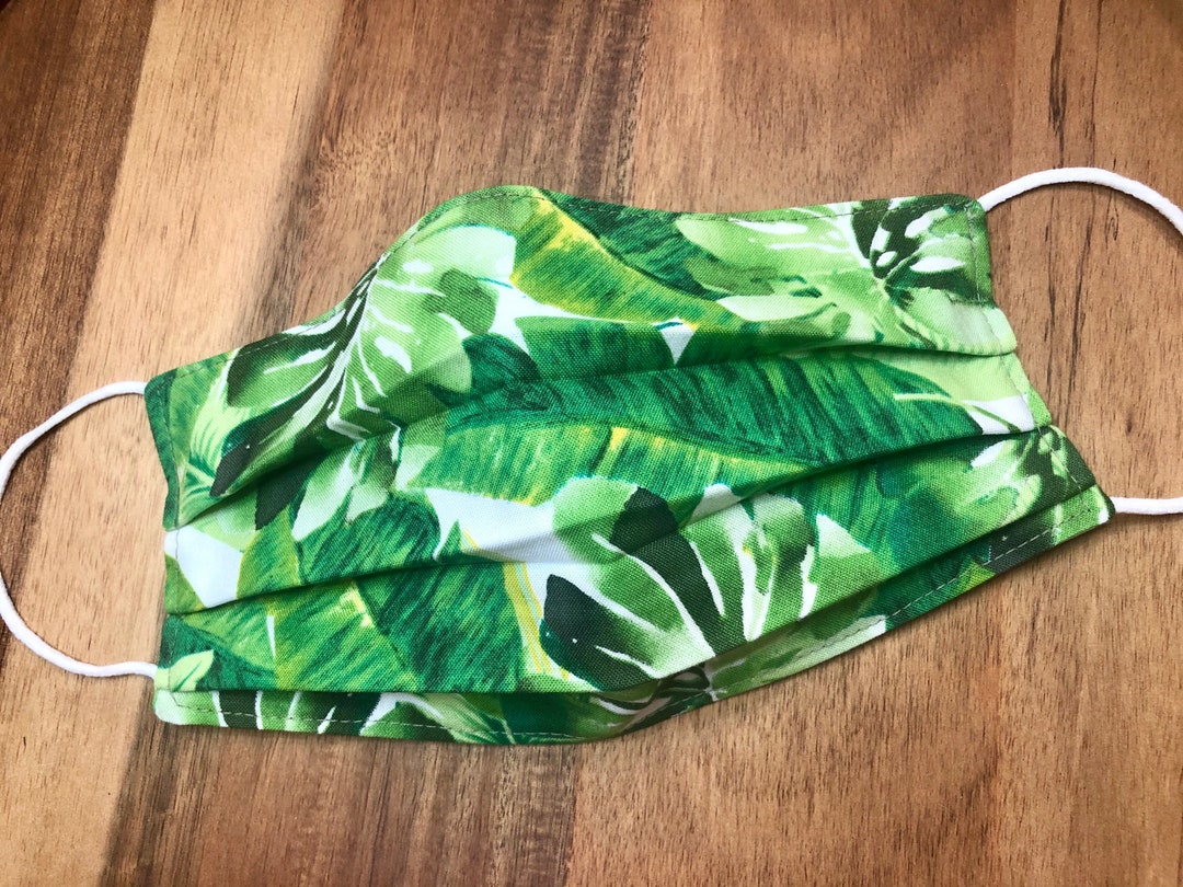 Vacation Vibes Tropical Beach Face Mask | Washable, Reusable ...