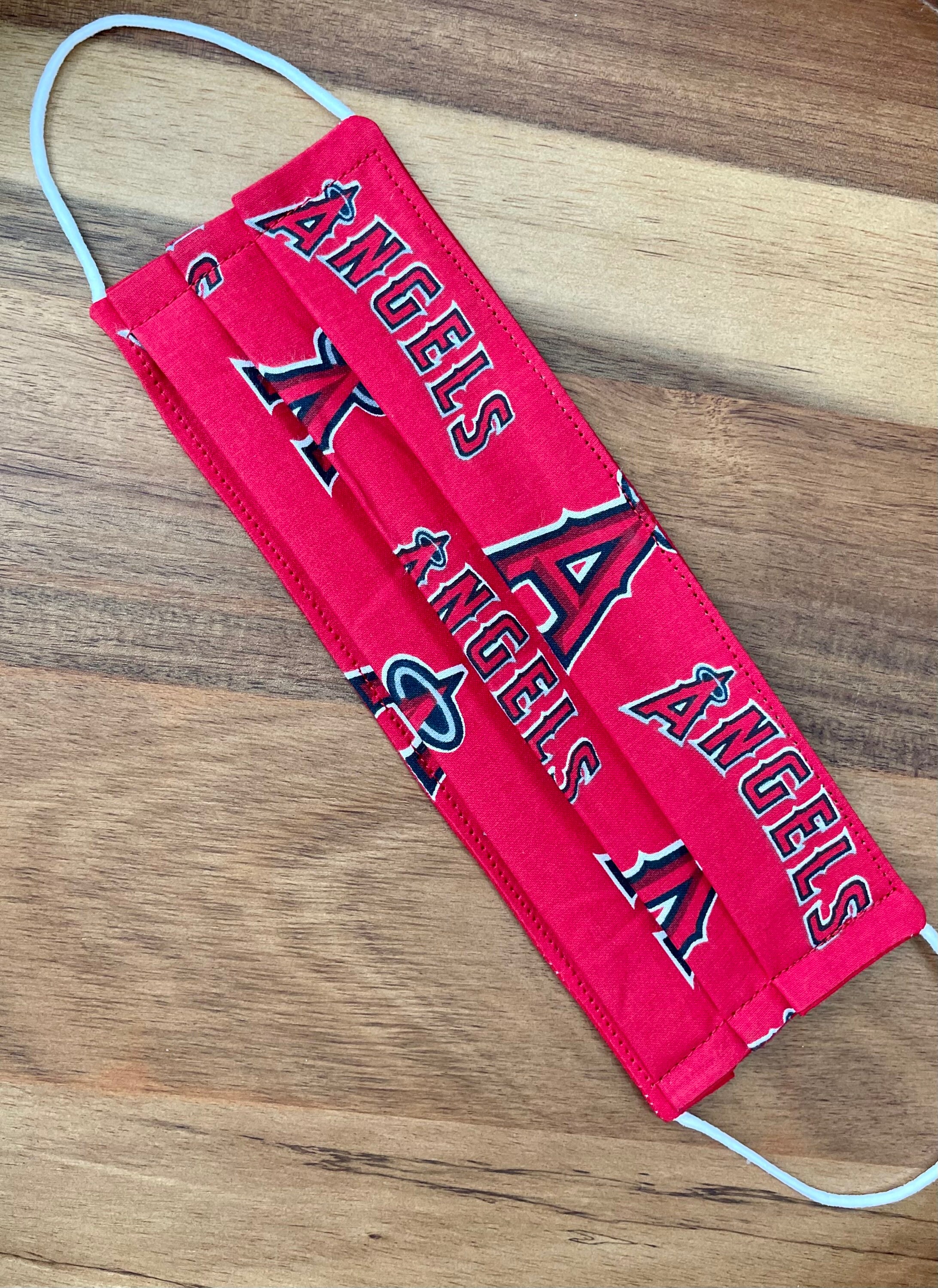Los Angeles Angels MLB Baseball Pleated Face Mask Adjustable | Etsy