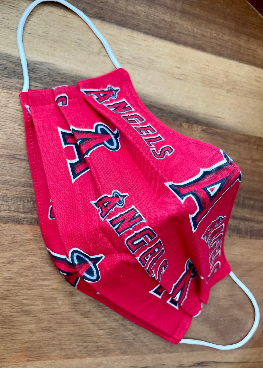 Los Angeles Angels MLB Baseball Pleated Face Mask | Washable, Reusable ...