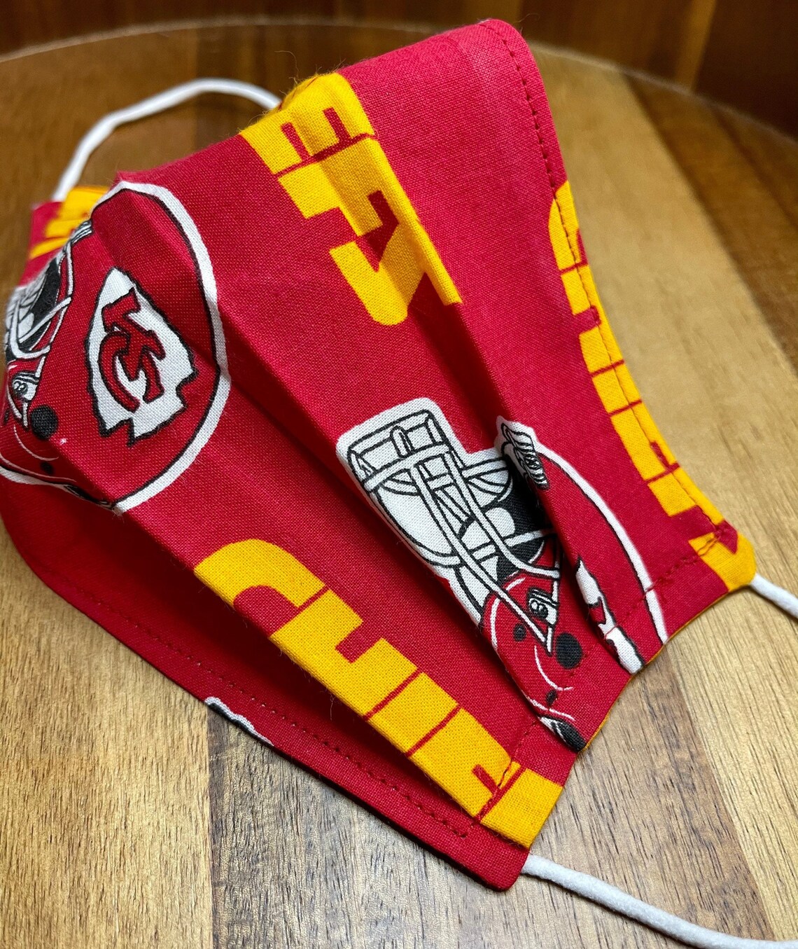 Kansas City Chiefs NFL Pleated Face Mask | Washable, Reusable ...