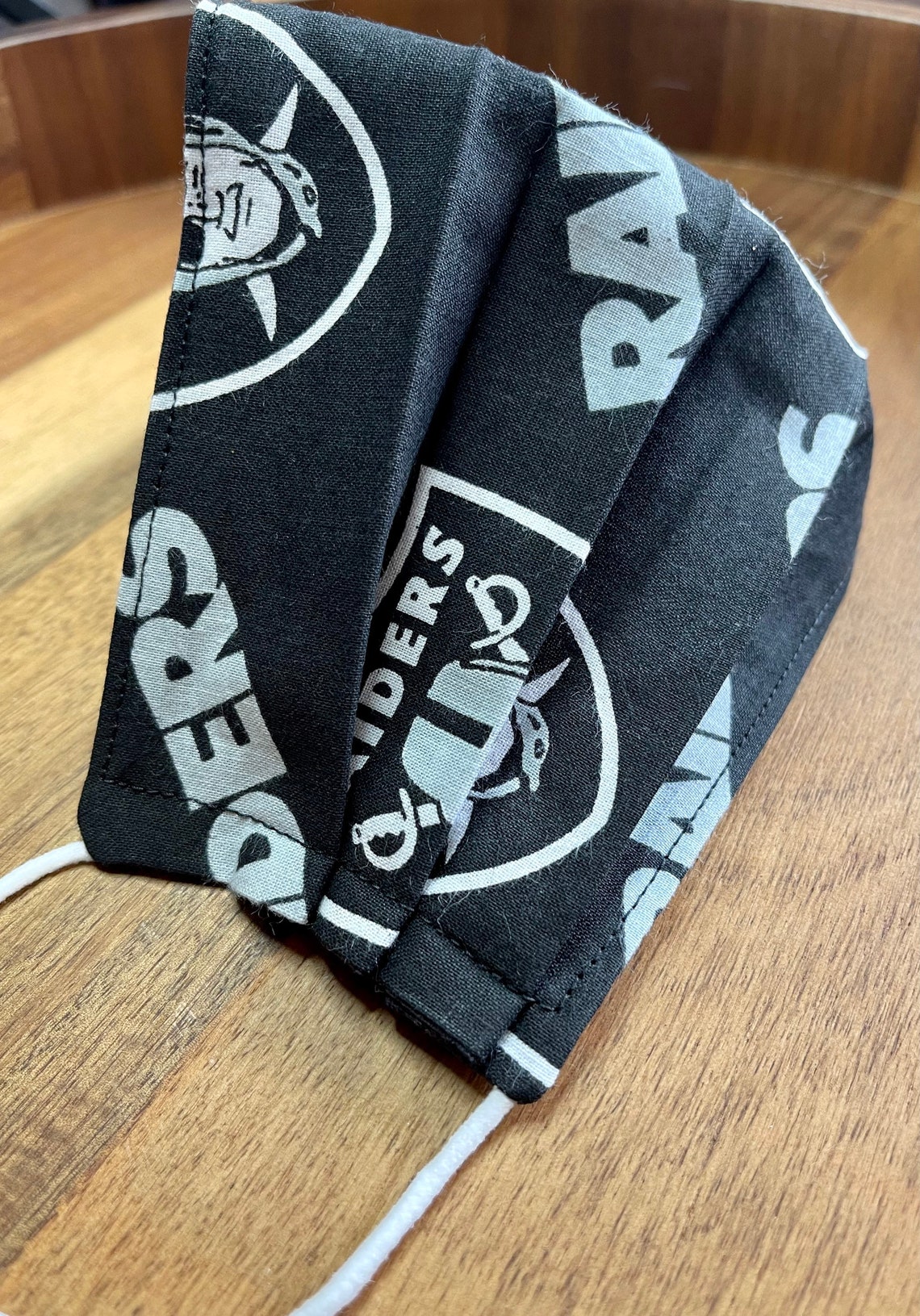 Las Vegas Raiders NFL Pleated Face Mask | Washable, Reusable ...