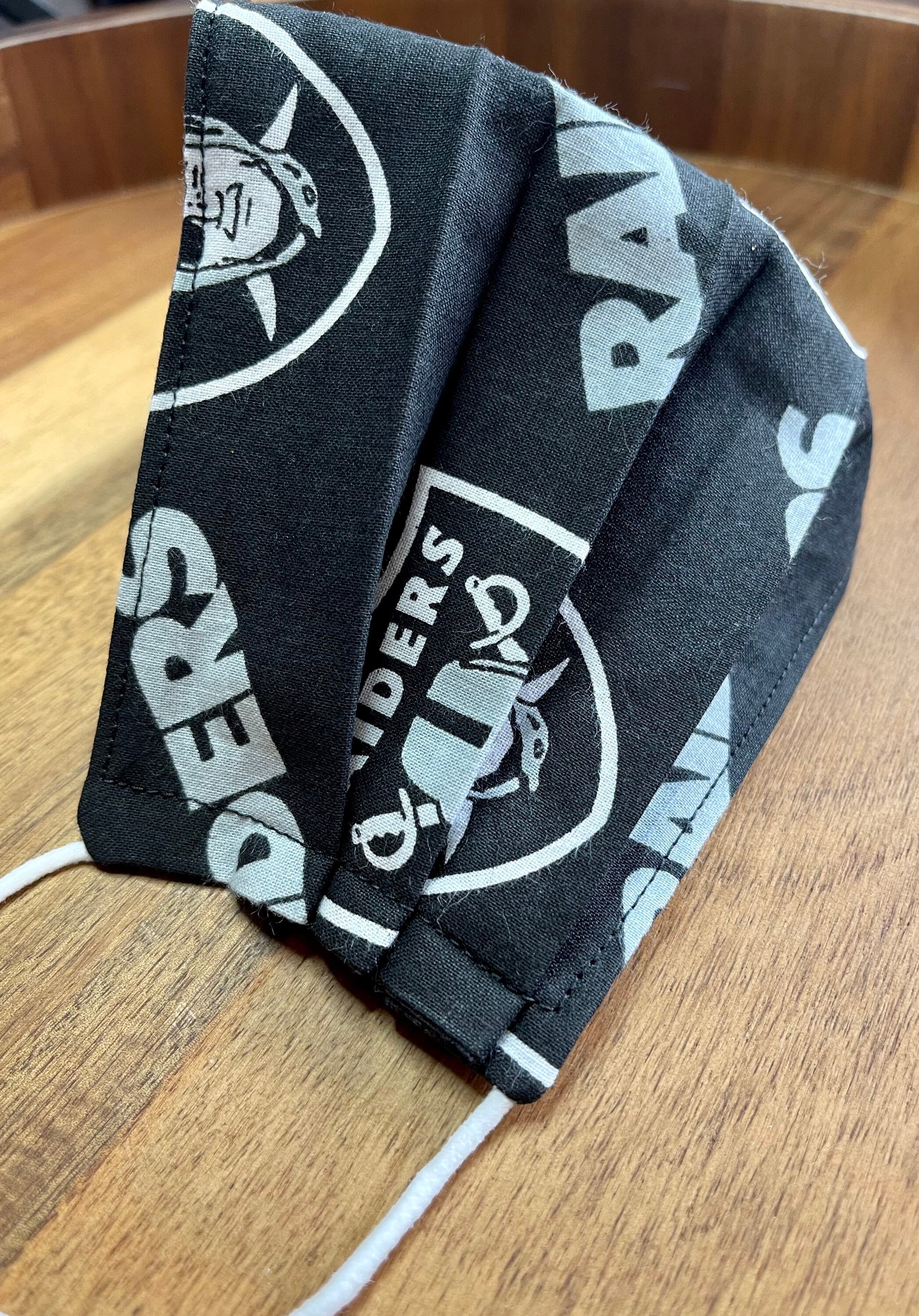 Las Vegas Raiders NFL Pleated Face Mask | Washable, Reusable ...