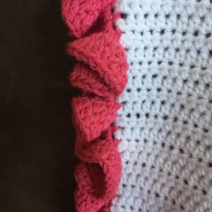 Crochet Princess Blanket With Ruffle Edging, Baby Blanket, Child ...