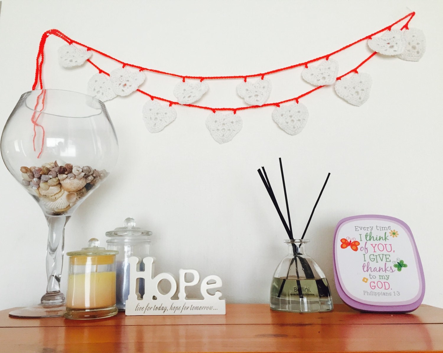 Bunting of Hearts, Valentine's Day Love Heart Bunting, Occasion ...