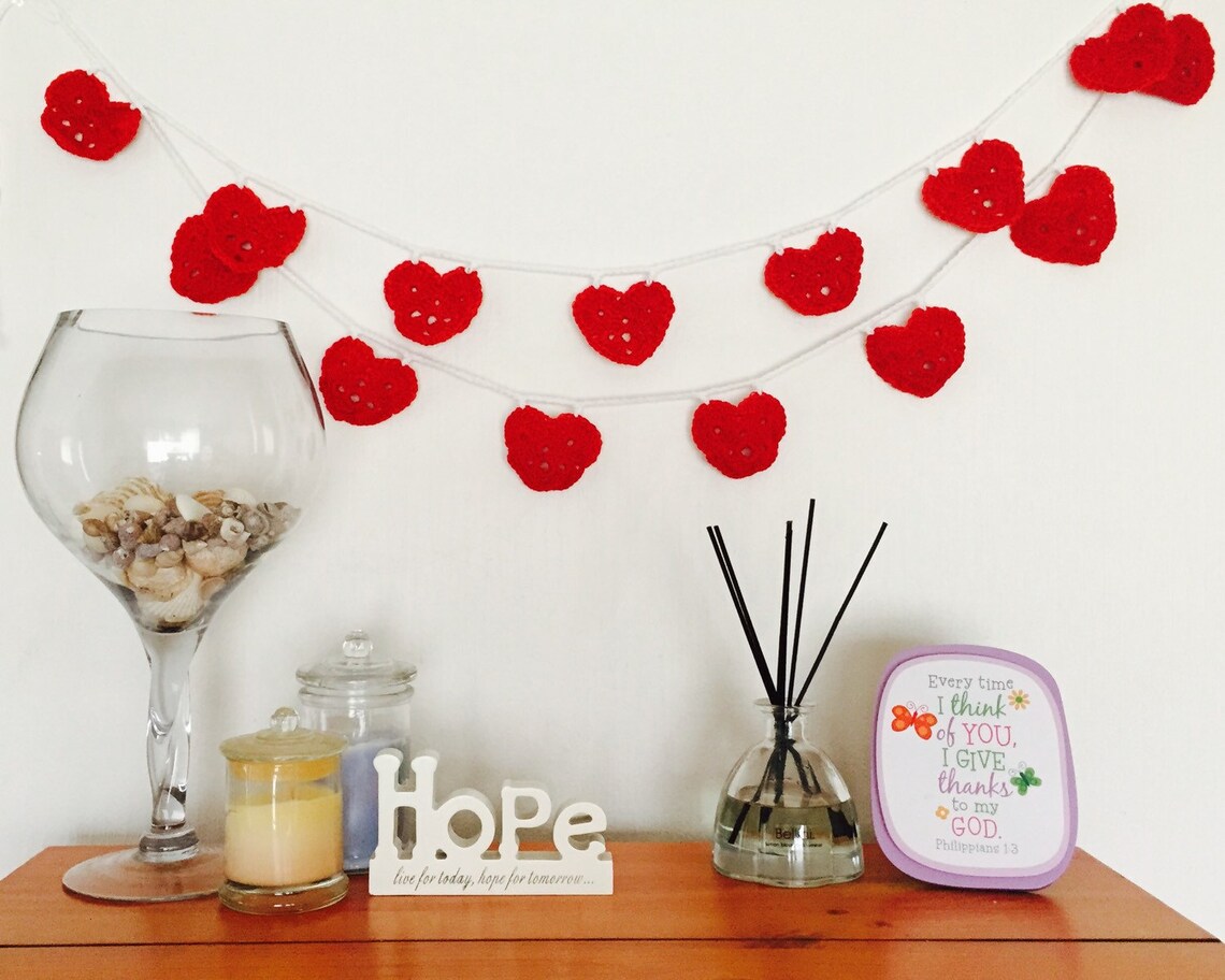 Bunting of Hearts, Valentine's Day Love Heart Bunting, Occasion ...