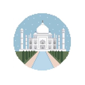 Taj Mahal India Needlepoint Chart - Etsy