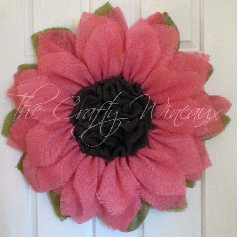 Burlap Sunflowers - Etsy