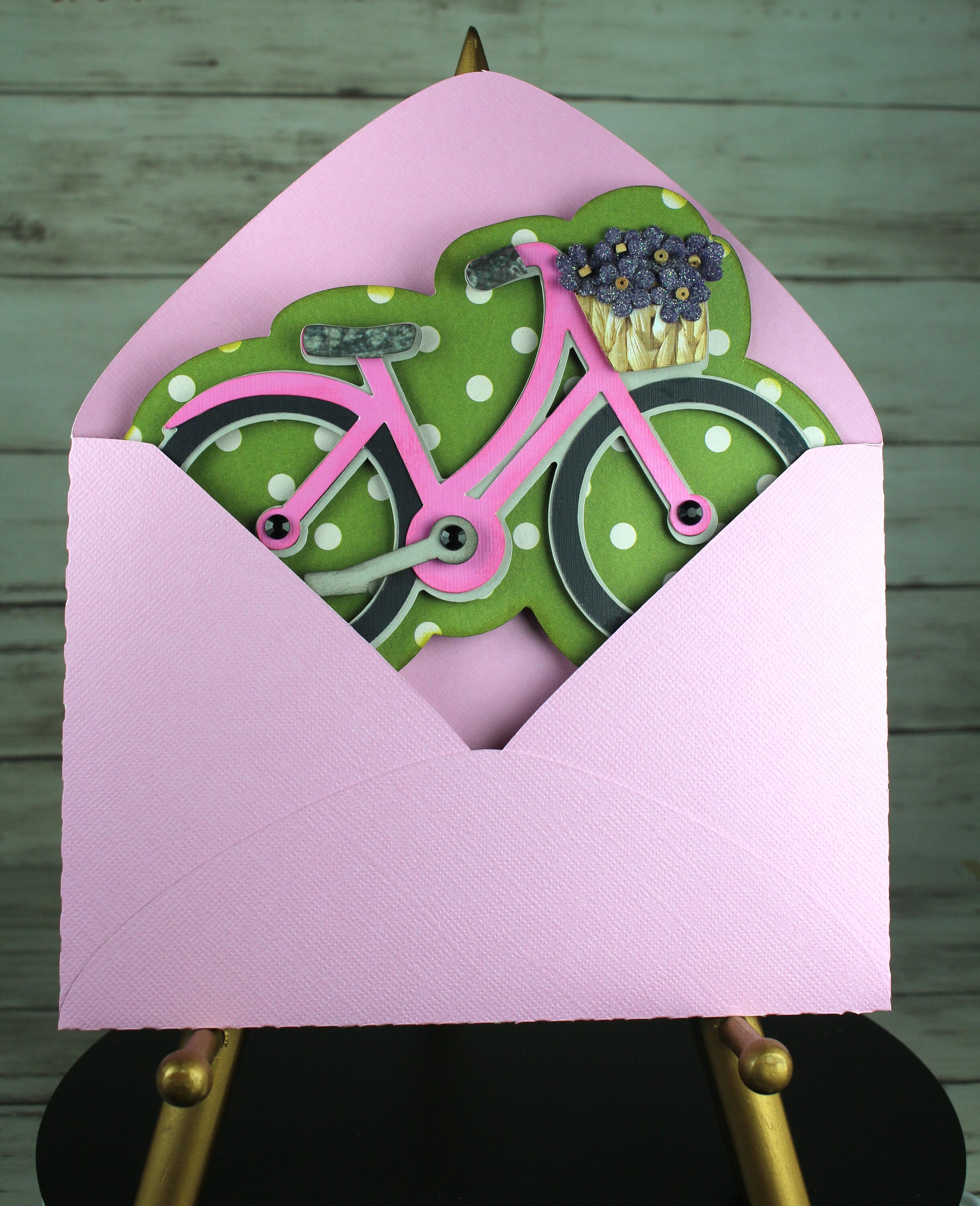 Bicycle 3-D greeting card bike biker biking FREE | Etsy