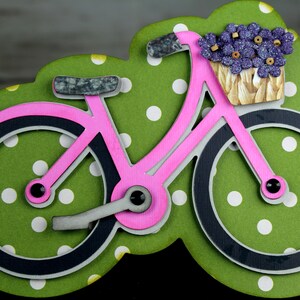 Bicycle 3-D greeting card bike biker biking FREE | Etsy