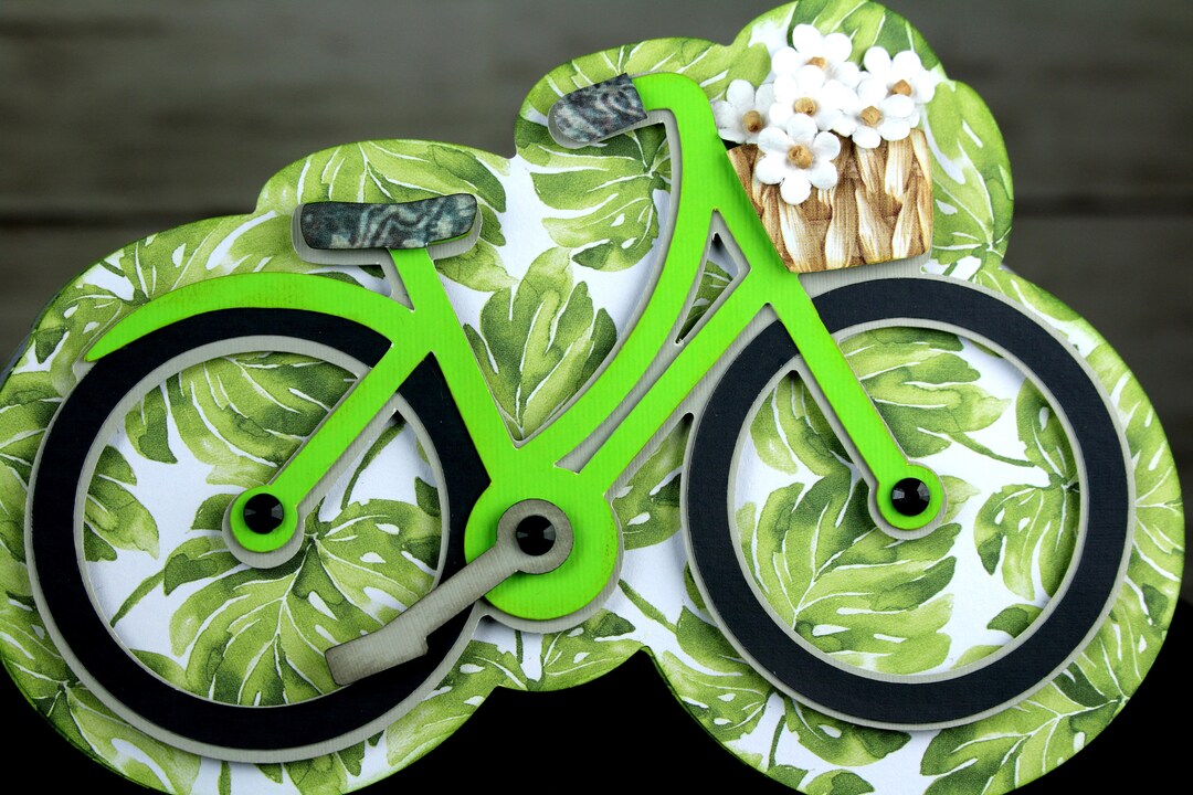 Bicycle 3-D Greeting Card, Bike, Biker, Biking, FREE PERSONALIZATION - Etsy