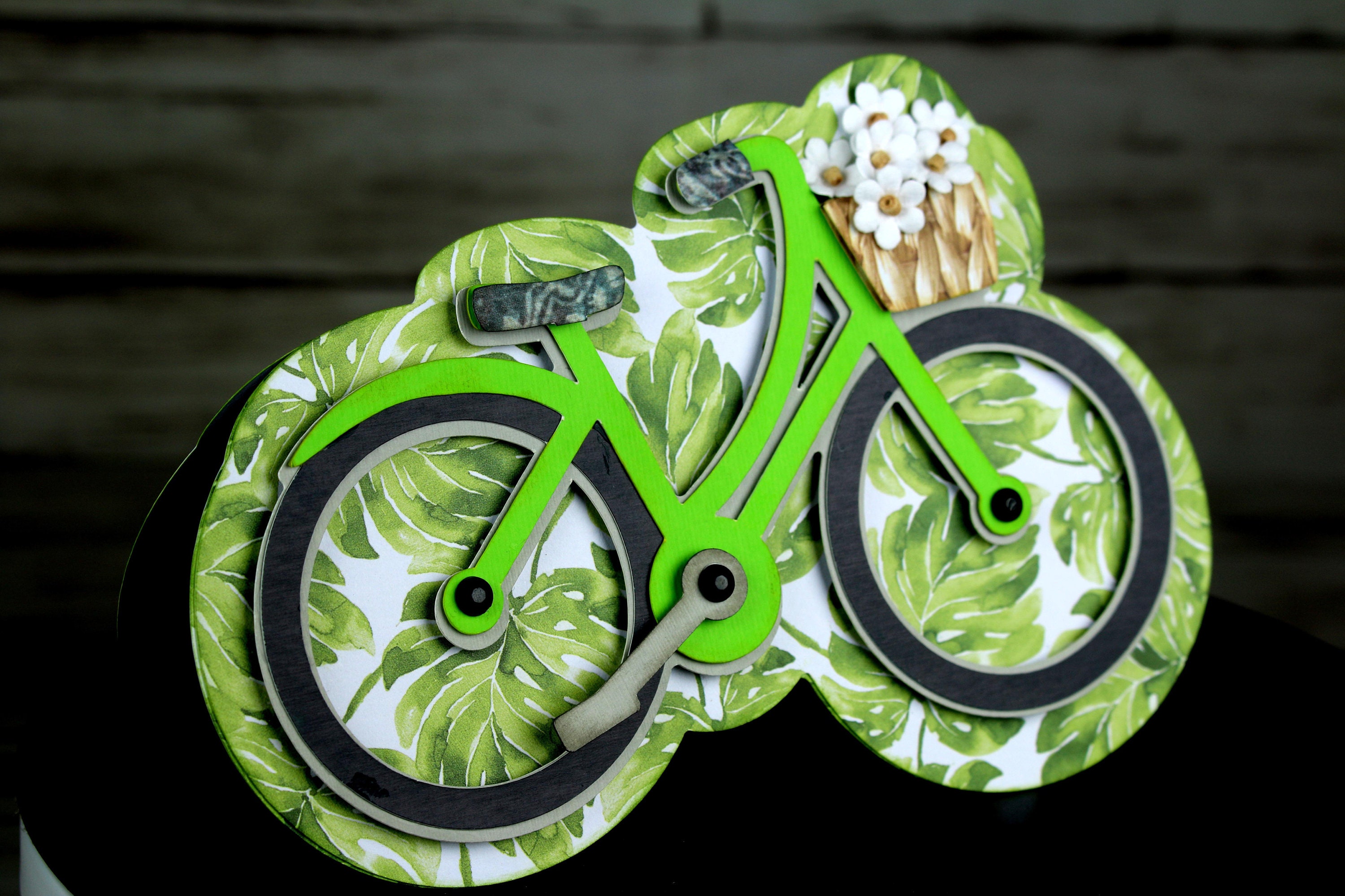 Bicycle 3-D greeting card bike biker biking FREE | Etsy