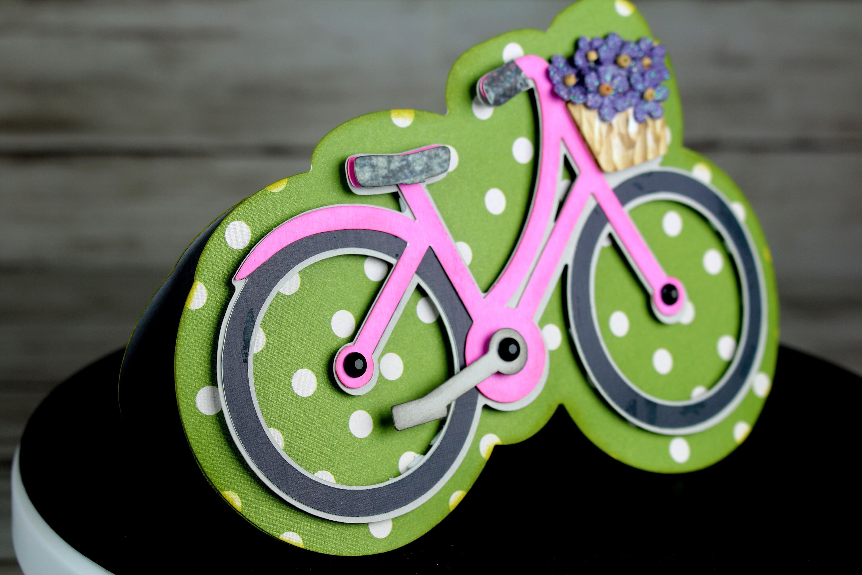 Bicycle 3-D greeting card bike biker biking FREE | Etsy