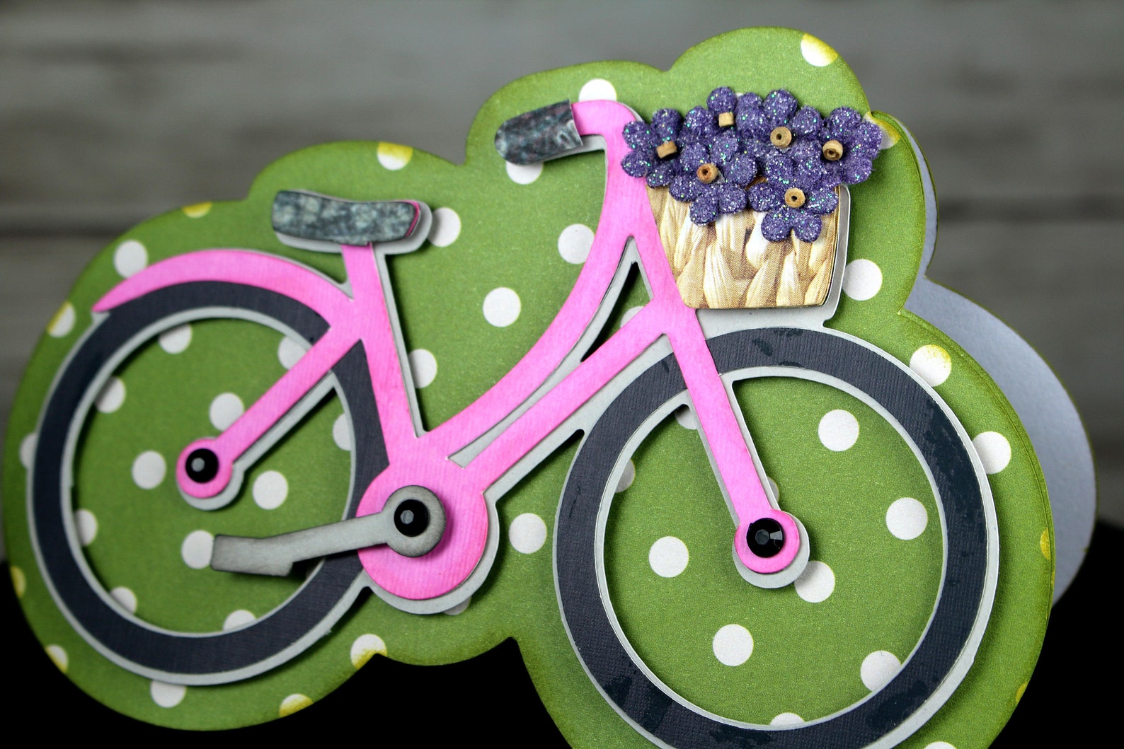 Bicycle 3-D greeting card bike biker biking FREE | Etsy