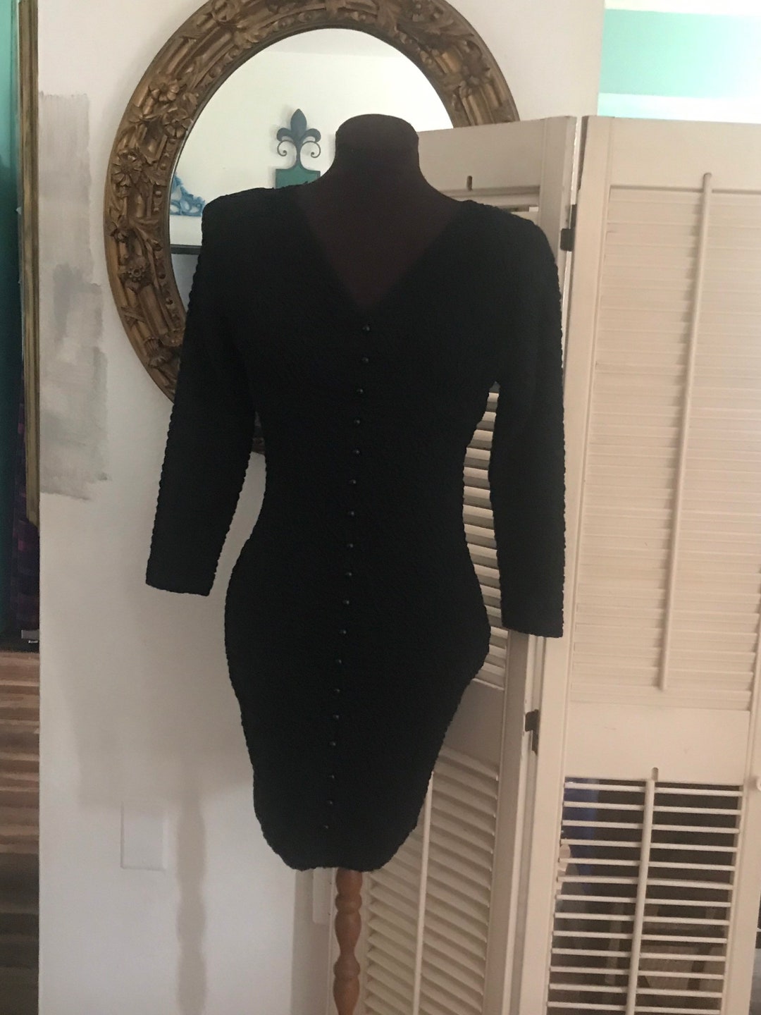 Slinky Little Black Dress Sexy Bubble Stretch Fitted & Short - Etsy