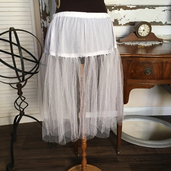 Buy White Tulle Skirt - Etsy