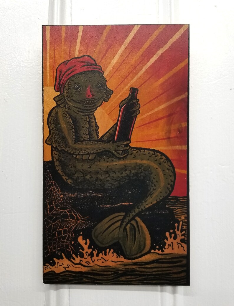 Male & Female Mermaid Merrow Wood Plaques - Etsy