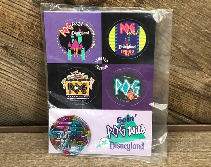 Disneyland 1994 POG Wild Set Sealed / Disney Pog Trading Game / Vintage ...