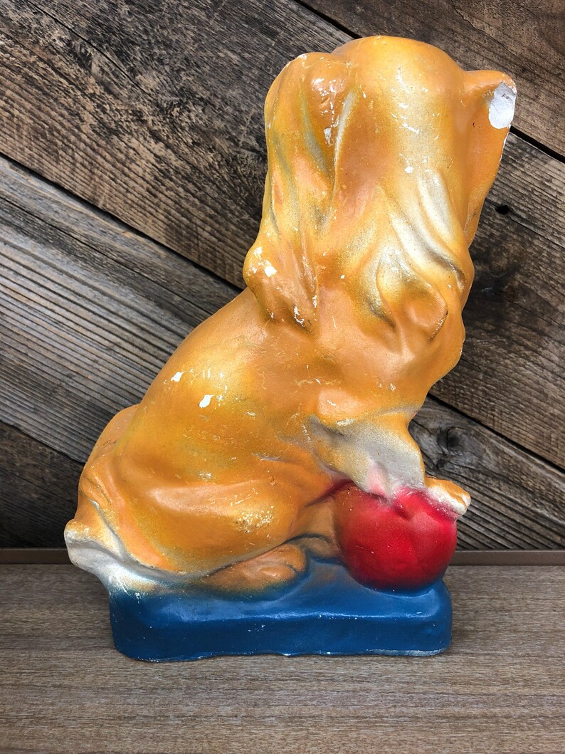 Chalkware King Charles Spaniel Figurine - Etsy