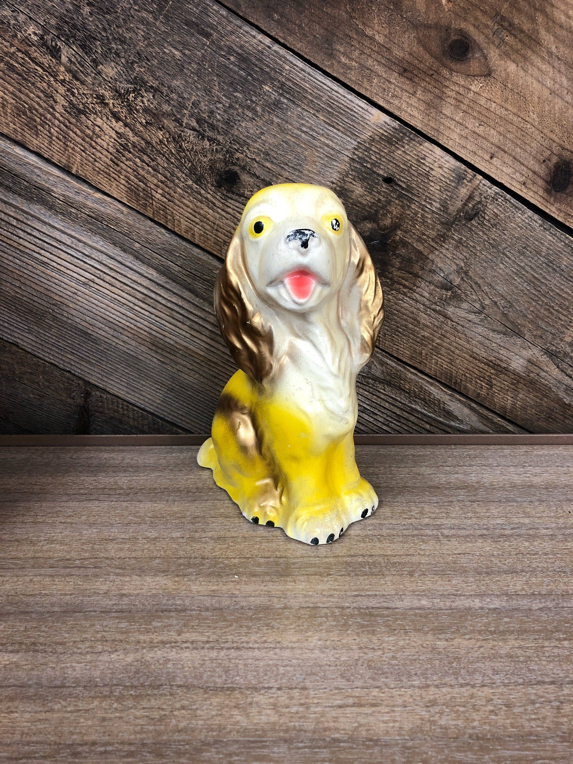Chalkware Cocker Spaniel Figurine - Etsy