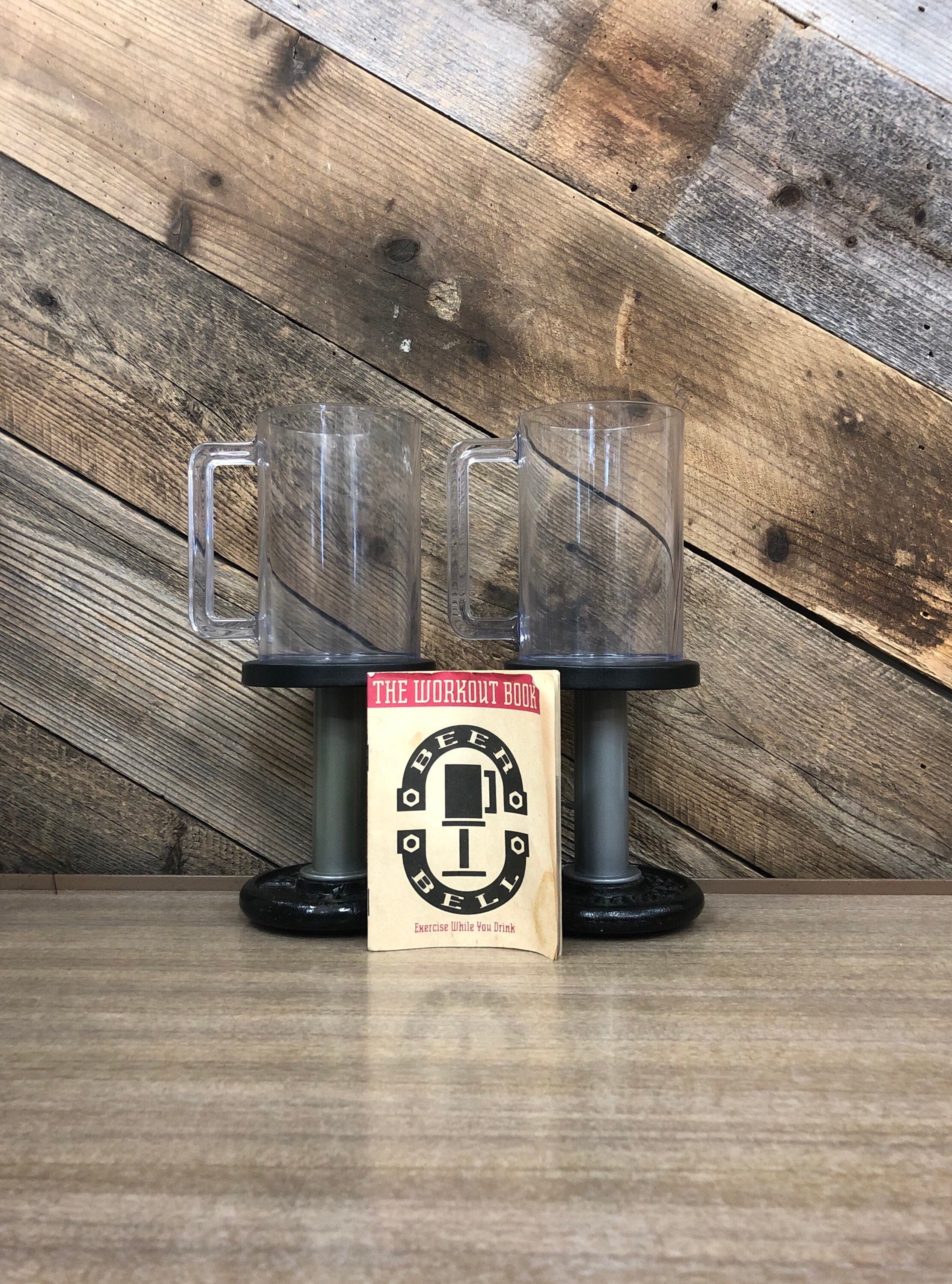 Set/2 Beer Bell Steins / Vintage Barbell Beer Mugs / Retro | Etsy