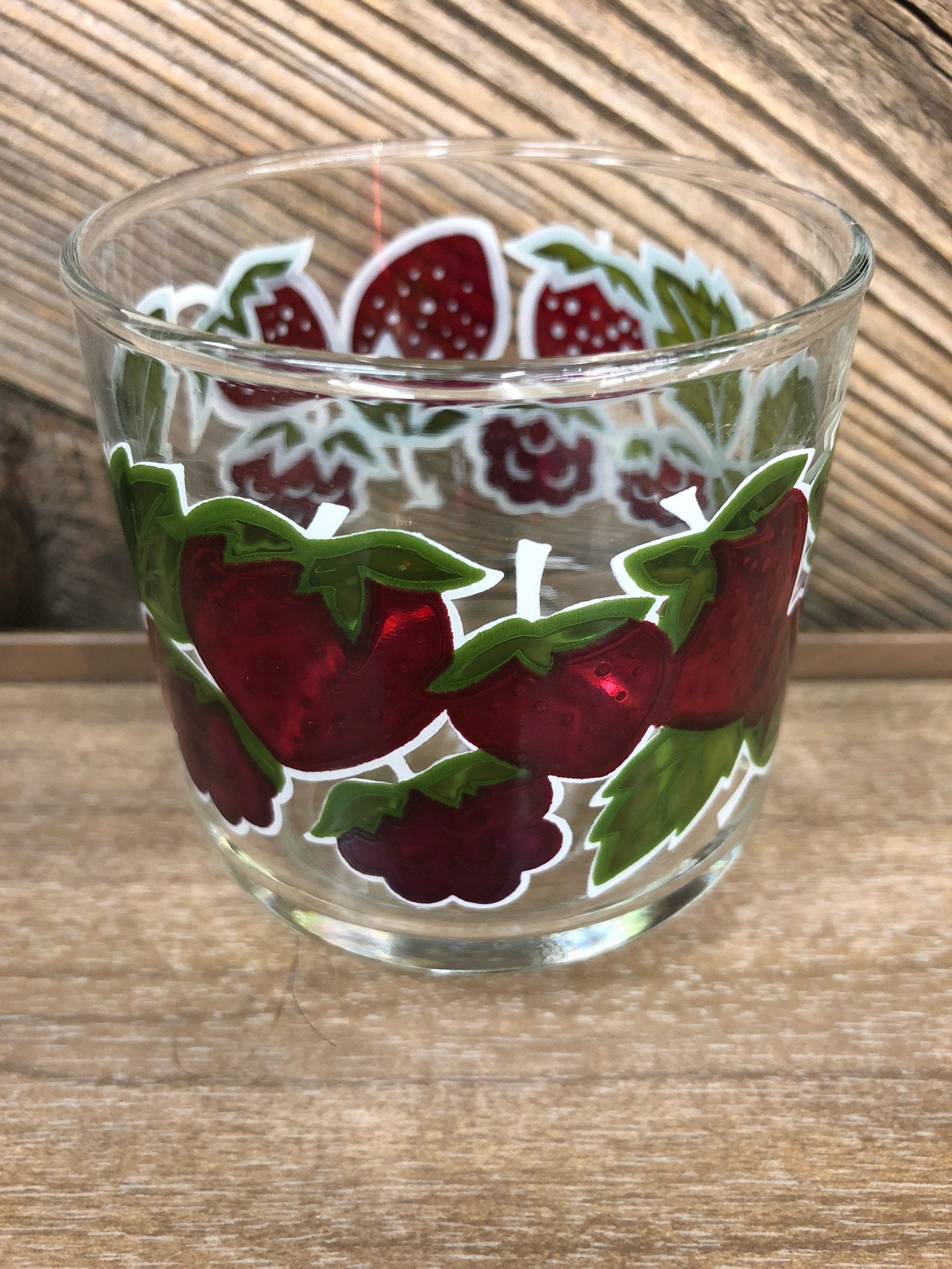 Berry Print Juice Glasses Set of 8 | Etsy