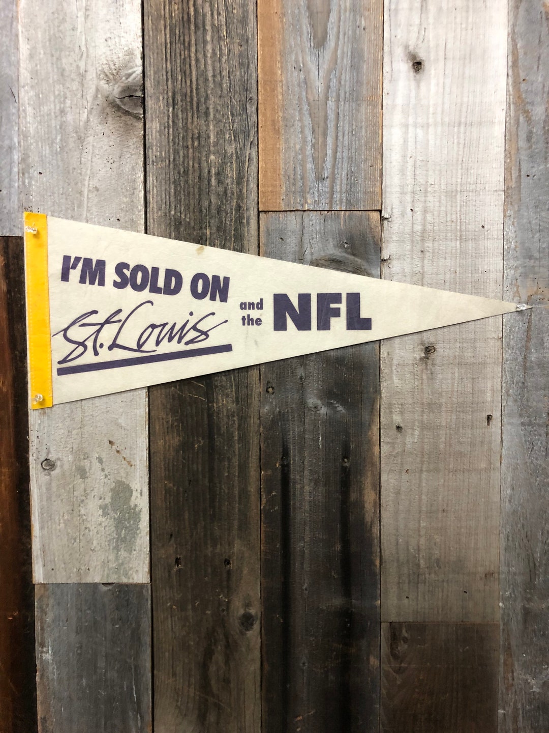 St. Louis NFL Felt Pennant / Vintage Saint Louis NFL Football Pennant ...