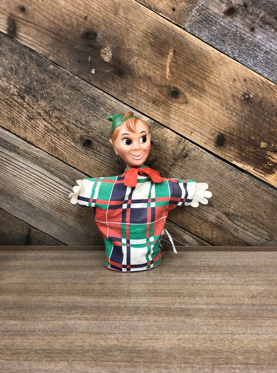 Peter Pan Puppet / Vintage Disney Peter Pan Hand Puppet / Retro Walt ...